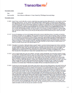 Sample Transcripts - TranscribeMe