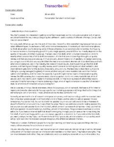 Sample Transcripts - TranscribeMe
